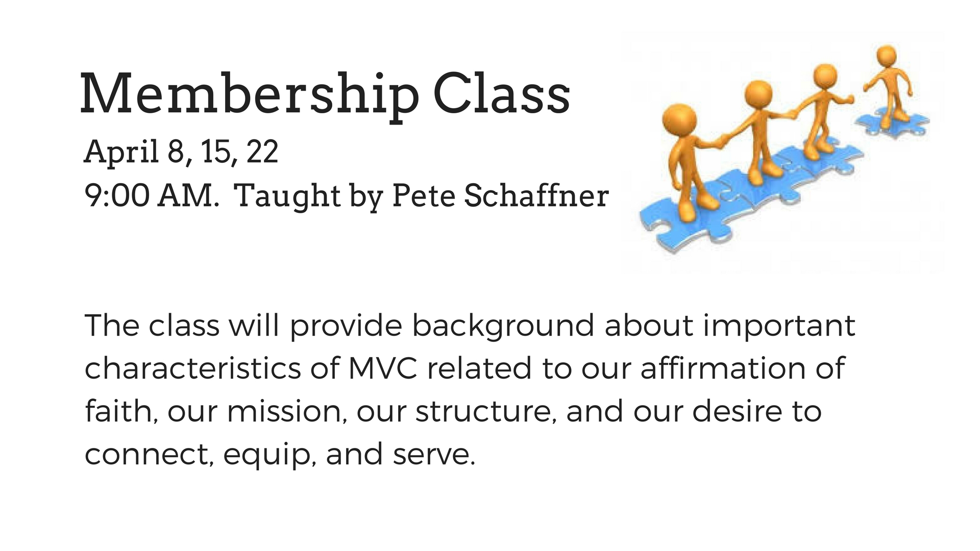 Membership Class – Mountain View Church of Glenwood